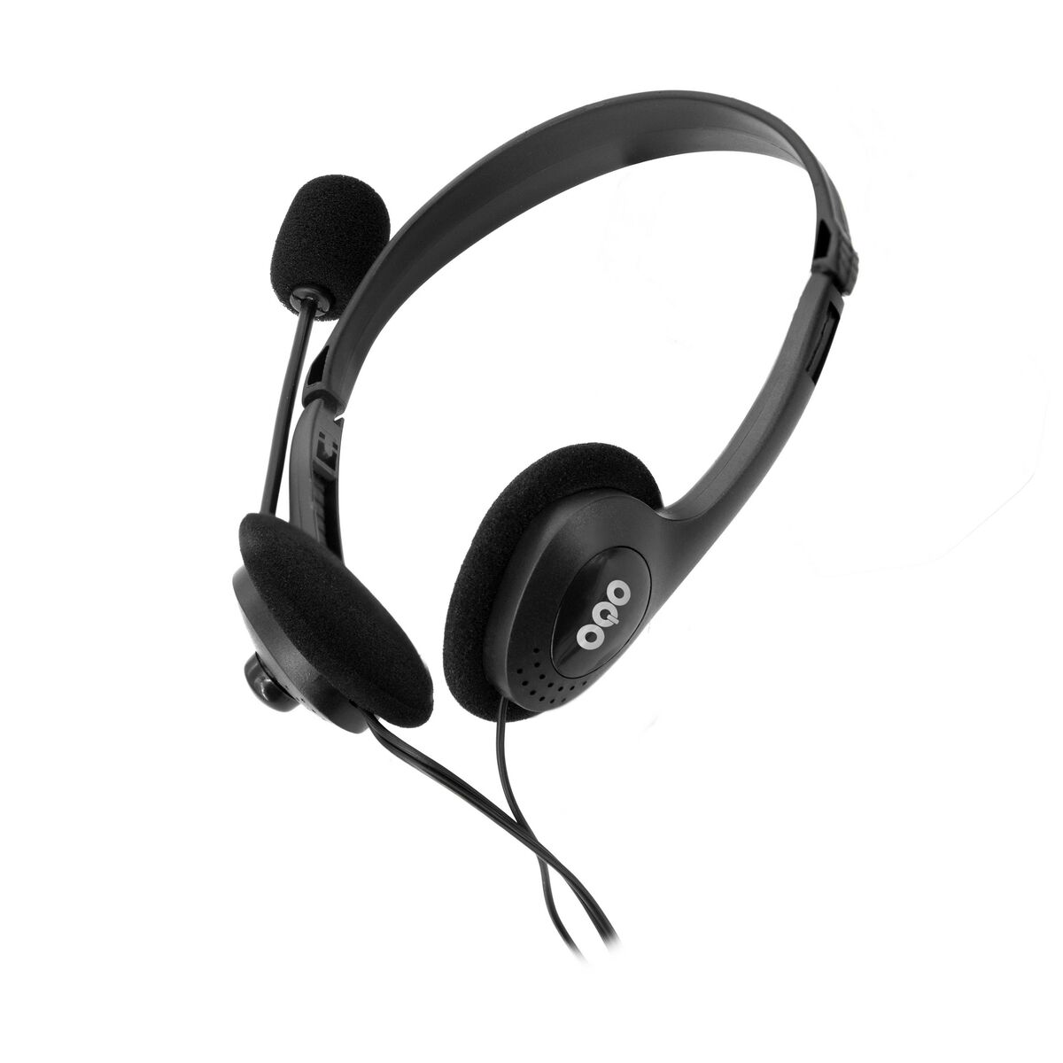 Headphones with Microphone OQO AU001-U Black Multicolour - techtechtime.com
